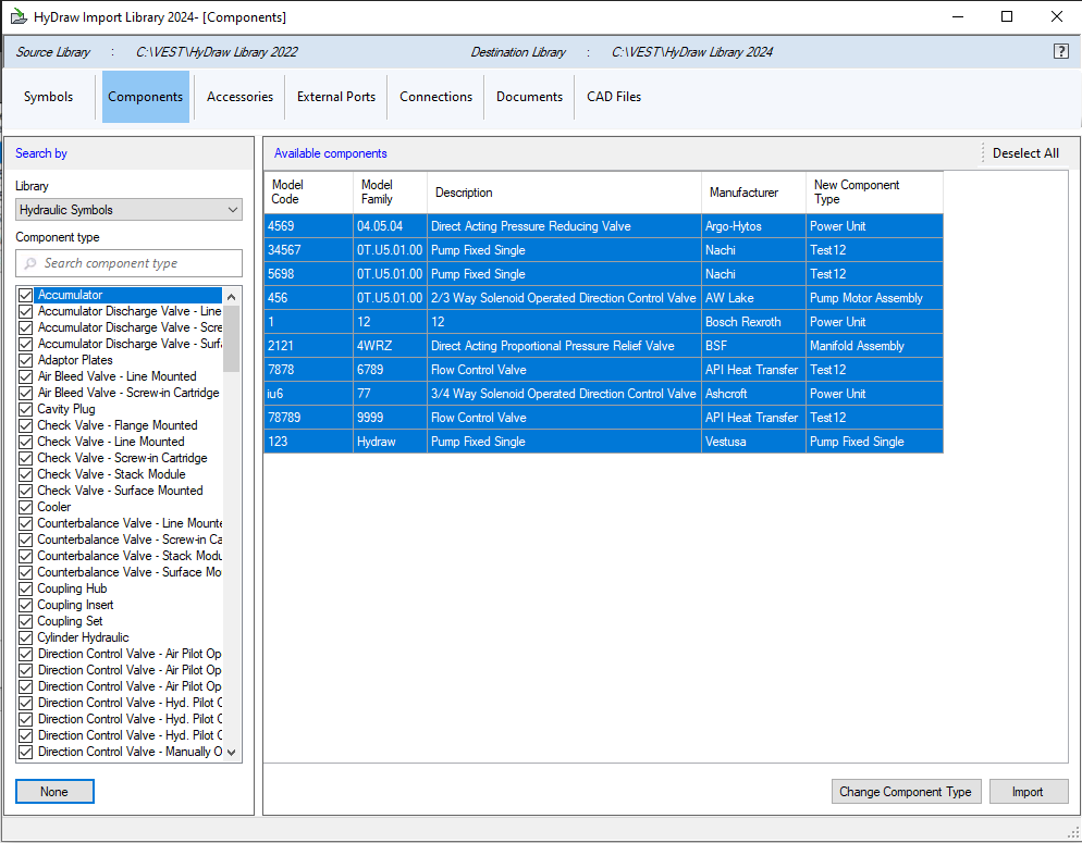HyDraw Import Library