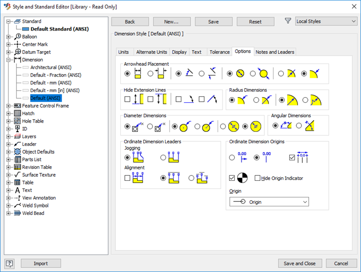 What to do if the dimensions view start from a dimension other than the ...