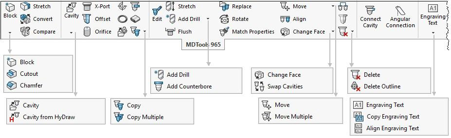 Ribbon and Dropdown Menu