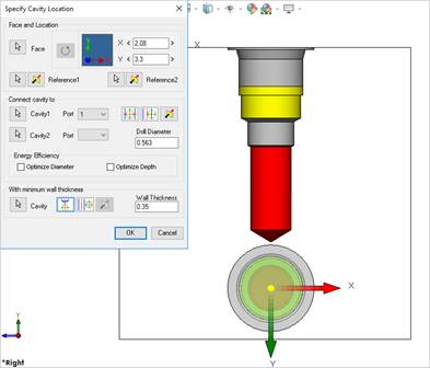 Insert Cavity from HyDraw Schematic