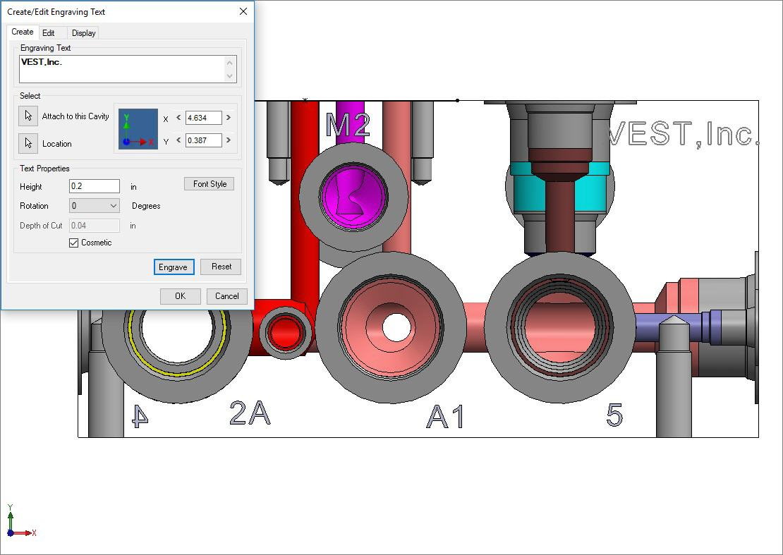 Create/Edit Engraving Text