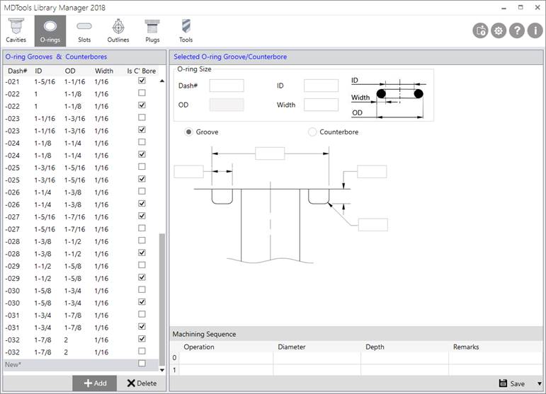 Create O-ring Grooves
