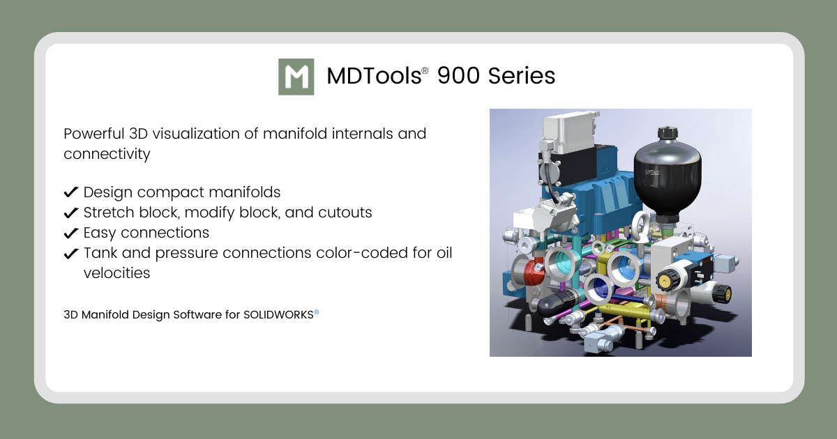 MDTools 900 | Manifold Design Software for SOLIDWORKS by VEST, Inc.