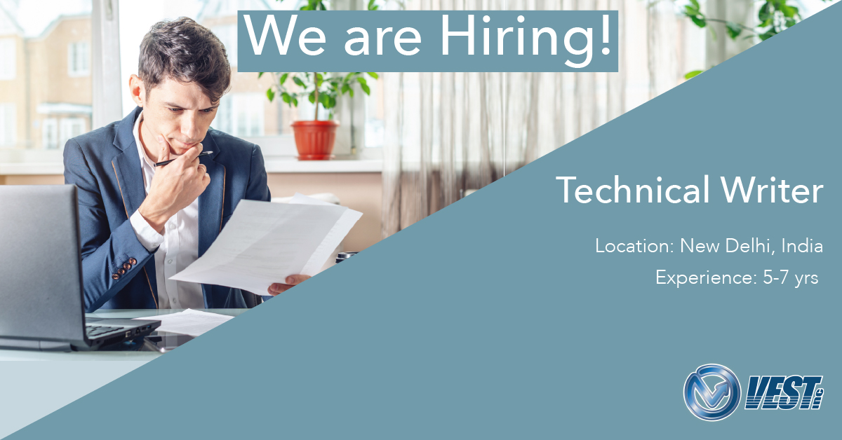 Careers | Technical Writer | VEST, Inc. | India